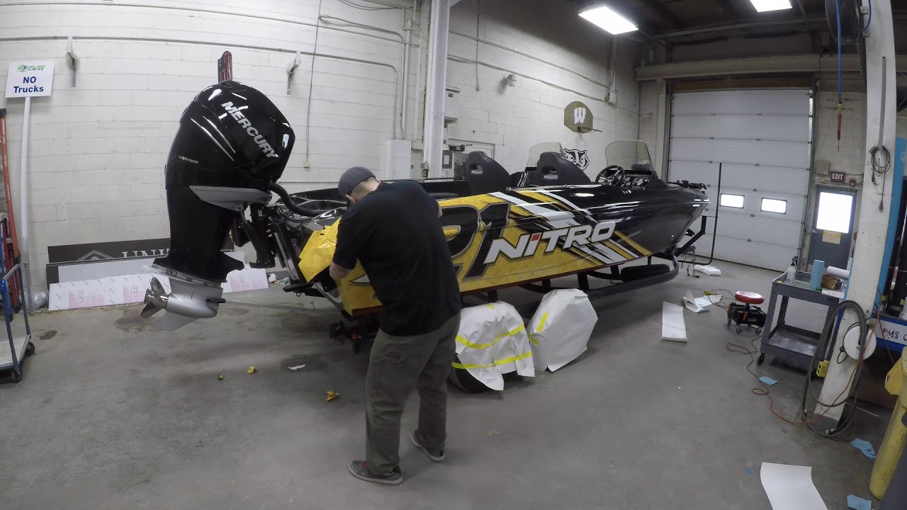 Nitro Boat Wrap Timelapse - YouTube