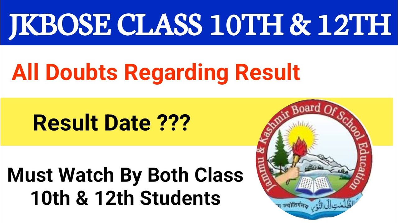Jkbose Class 10th & 12th Result || Class 10th 12th Result Jkbose ...