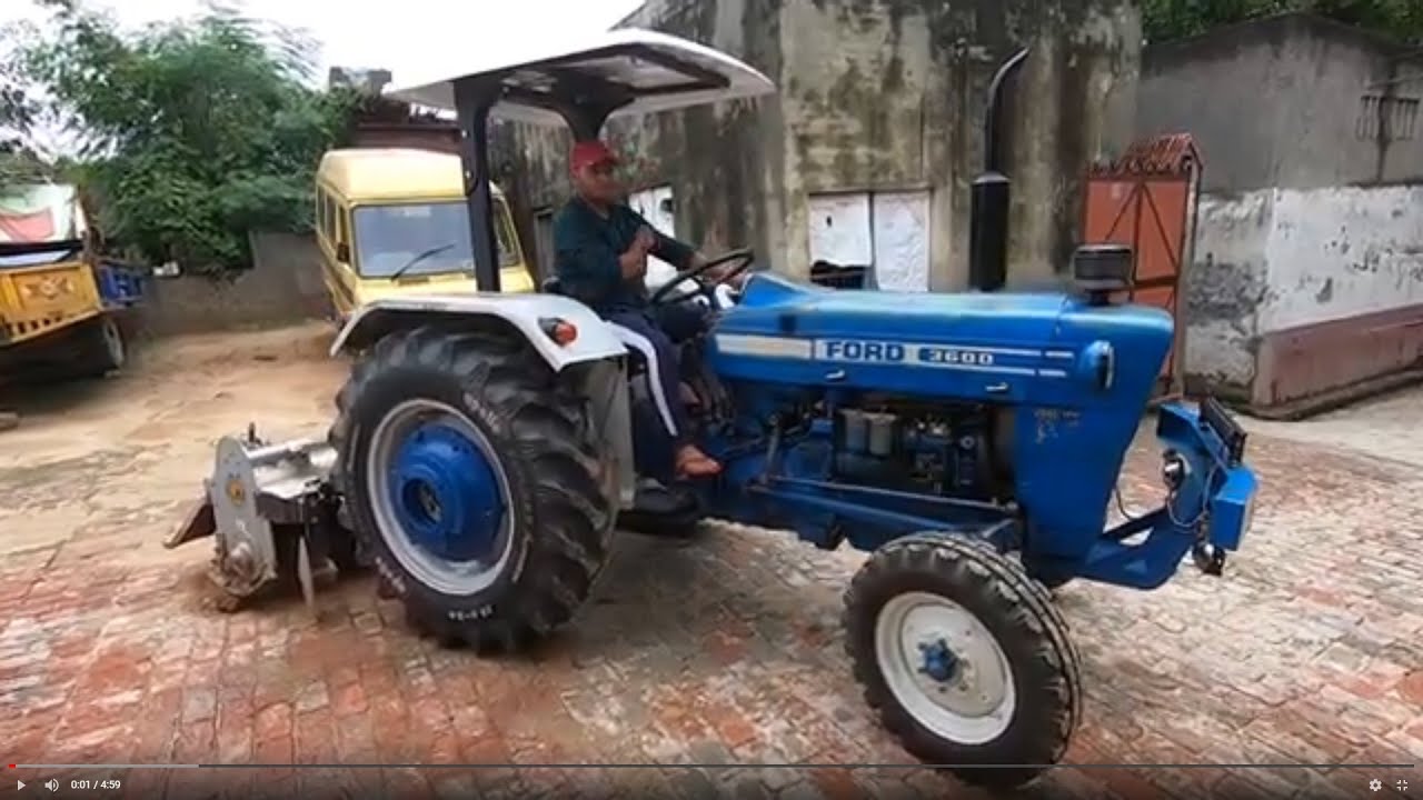 फोर्ड के PTO चक्कर Antique Ford 3600 tractor model 1995 PTO Round test ...