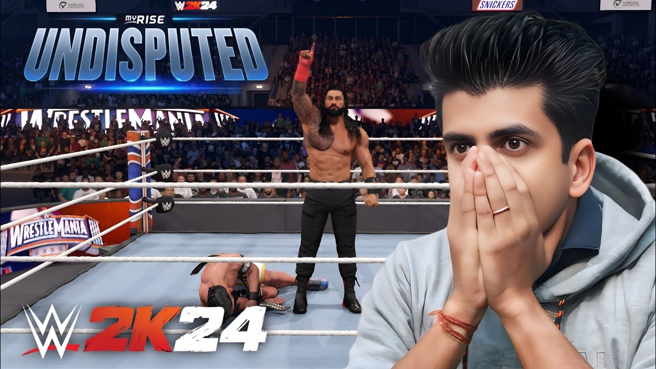 WWE 2K24 MyRISE #4 - WTF 🤯 Brock Lesnar challenged me | Roman Reigns Comeback? 💀 #wwemyrise # ...