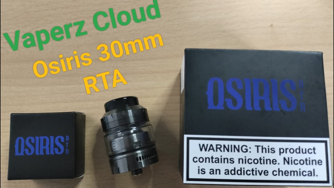 Osiris 30mm RTA by Vaperz Cloud the cloud and flavor banger!!!! - YouTube