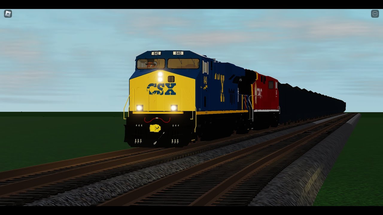 CSX (Short coal) Train passes overpass - YouTube