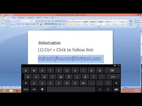 how to change Ctrl + Click hyperlink option - YouTube
