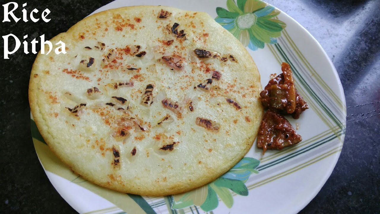 Crispy Onion and Rice Pitha Recipe | How to make Rice Pitha South ...