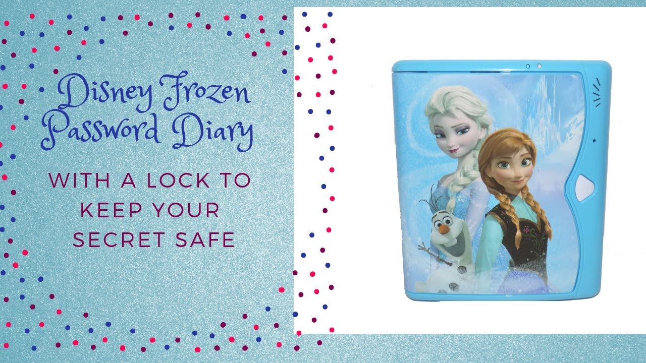 Disney Frozen Password Diary review - YouTube
