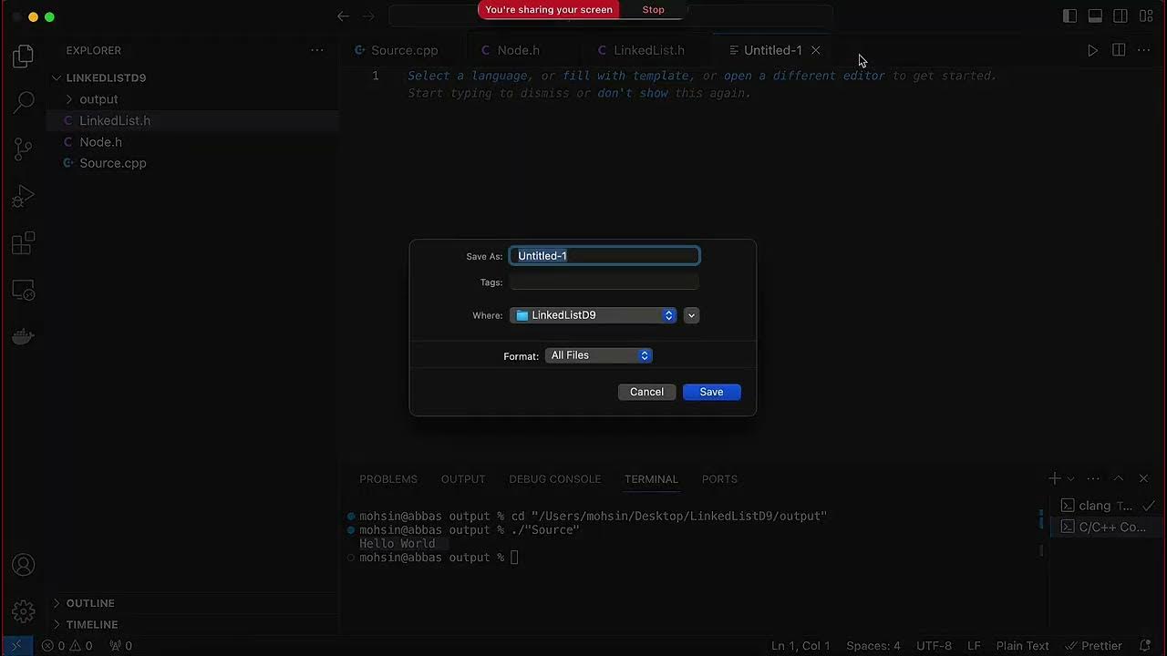 Singly Linked List Empty Linked List Youtube