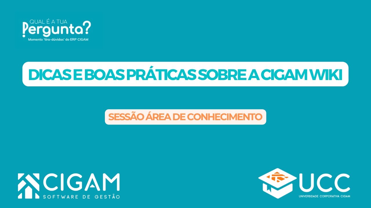 O que encontramos na sessão Área de Conhecimento da CIGAM Wiki? - YouTube