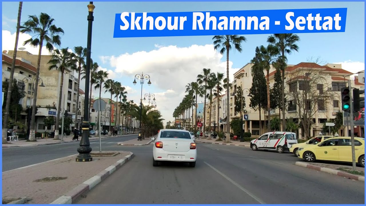 Moroocan road Skhour rhamna Settat Khouribga طريق صخور الرحامنة إلى ...