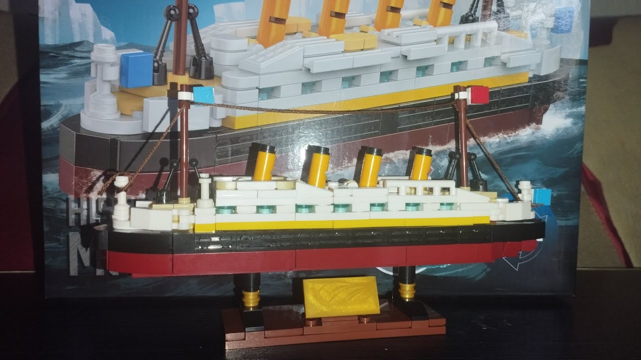 Cogo blocks historical models classic RMS Titanic speed build - YouTube