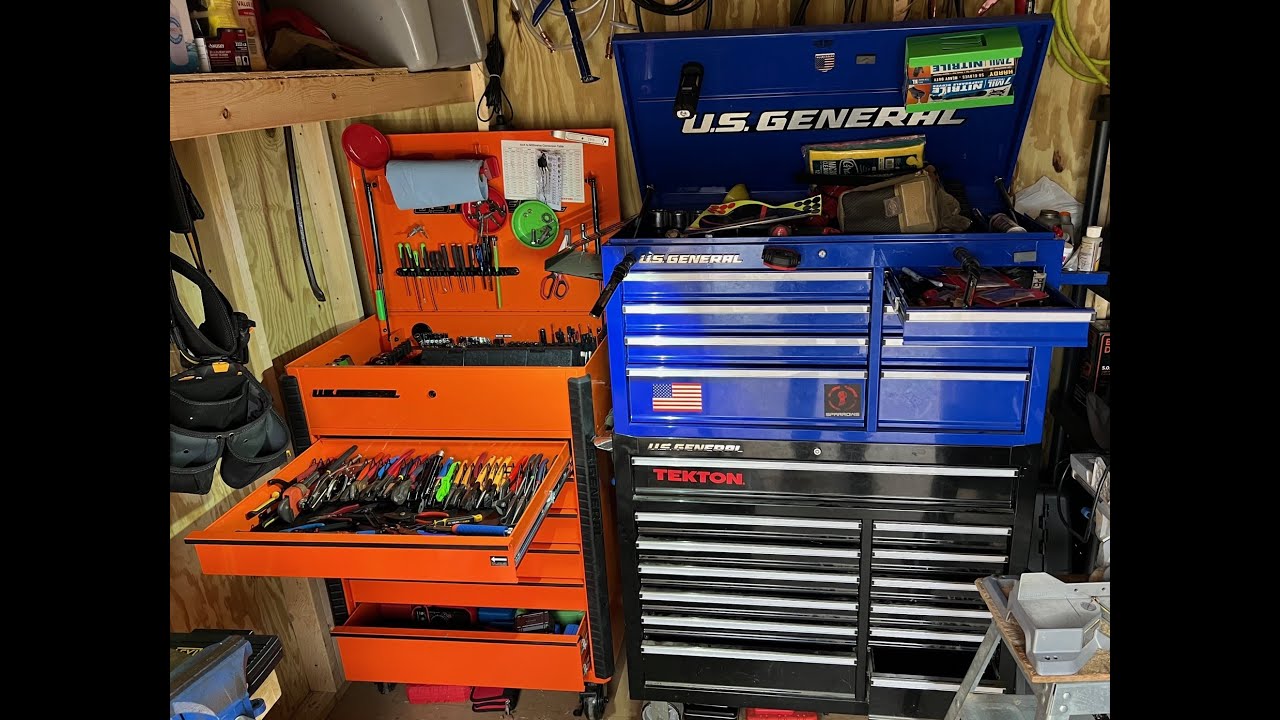 Harbor Fright US General Tool Cart Tour, 2 Year Review and Organization ...