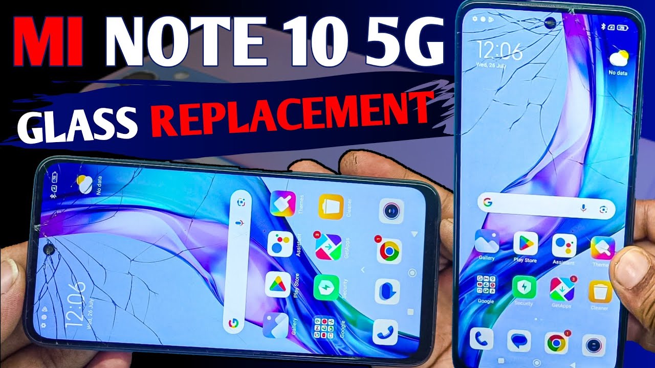MI NOTE 10 5G GLASS REPLACEMENT | #sparerepair - YouTube