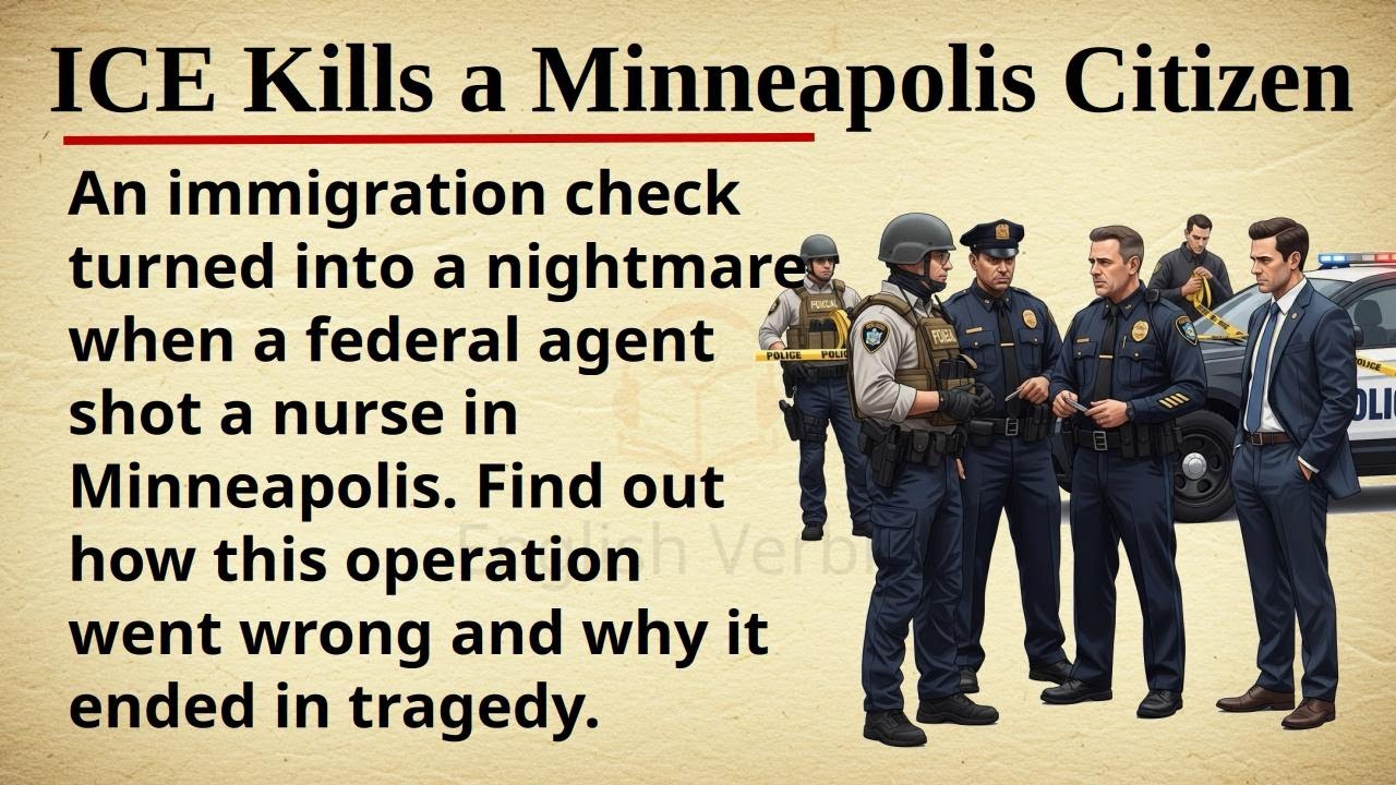 ICE Kills a Minneapolis Citizen || ️💔 Learn English Through Story Level ...