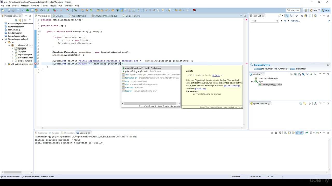 072 TSP implementation with simulated annealing IV testing | Computer ...