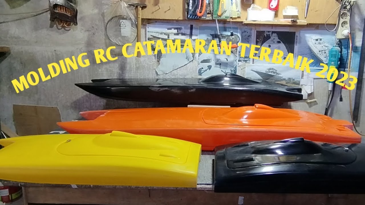 MENCETAK RC CATAMARAN DENGAN MOLDING TERBAIK - YouTube