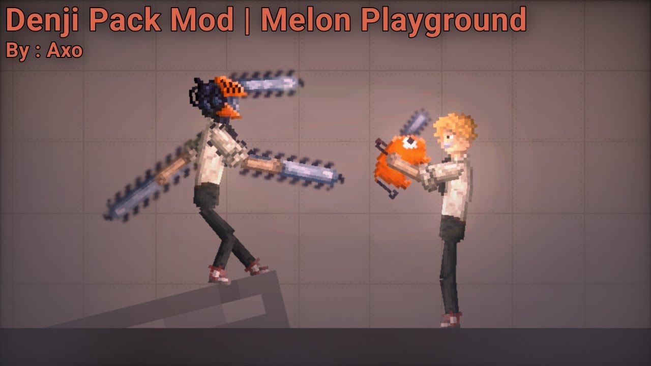Denji Pack From Chainsaw Man Mod | Melon Playground - YouTube