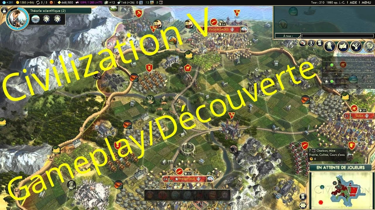 [FR] Civilization V - Gameplay/Découverte - YouTube