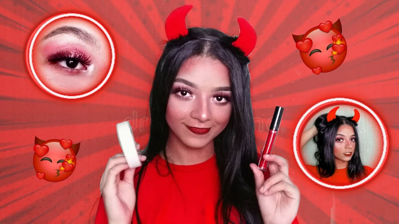 MAQUIAGEM FÁCIL DE DIABINHA - YouTube