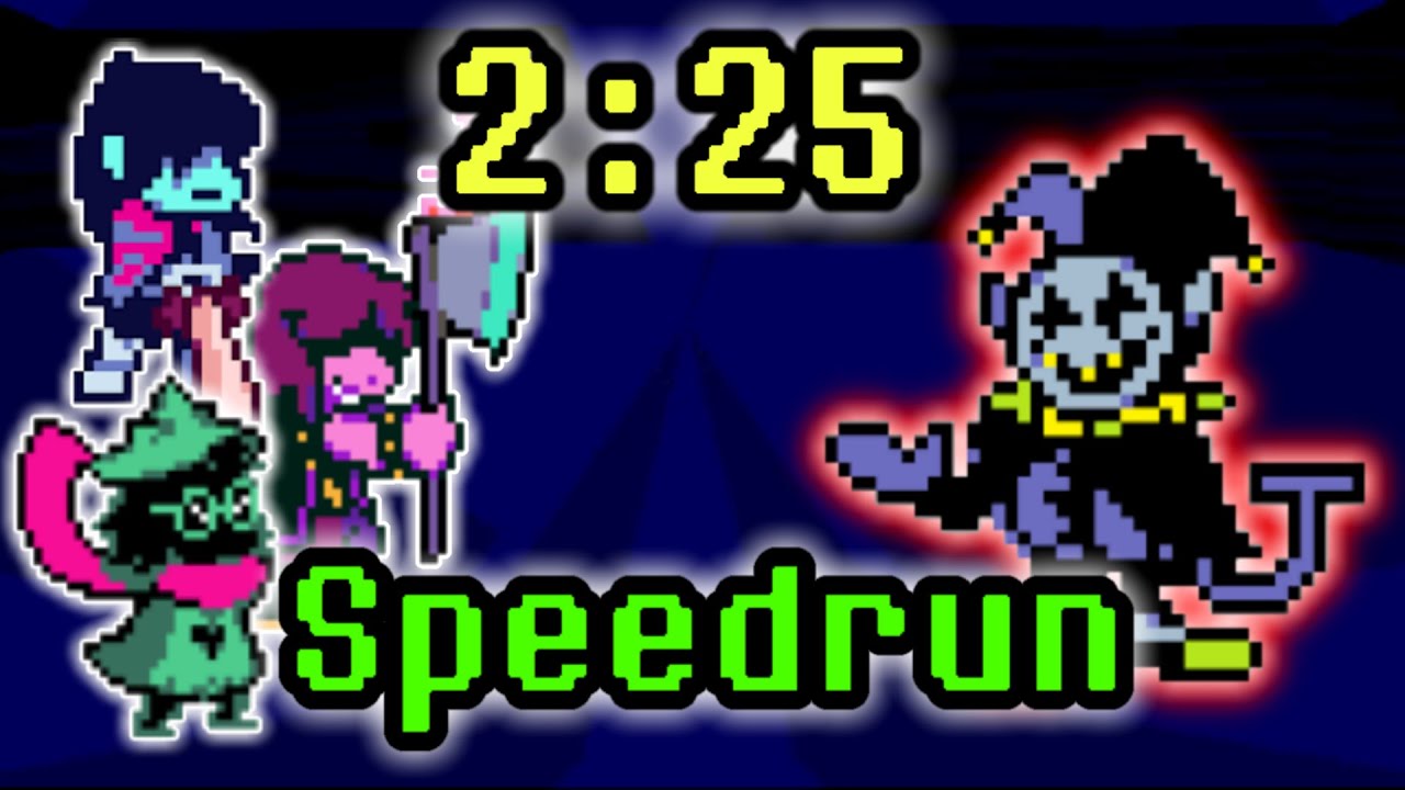 Deltarune Speedrun Attacking Jevil In 2:25 World Record - YouTube