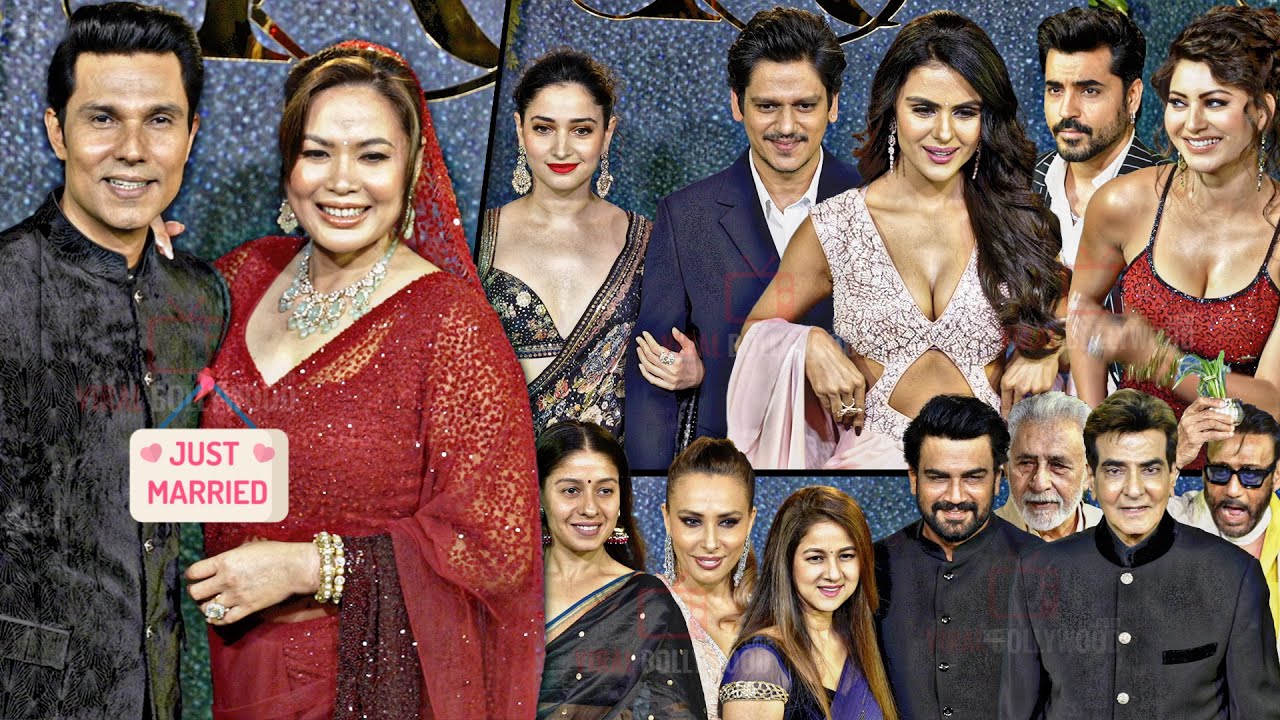 UNCUT - Randeep Hooda and Lin Laishram Grand Wedding Reception Party ...