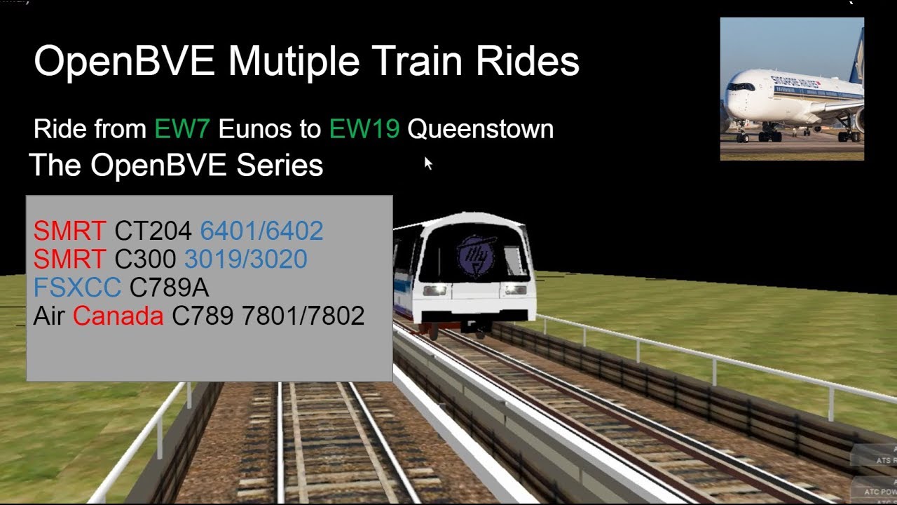 OpenBVE: #2 [Multiple Train Rides][The Airliner Trains] - Eunos to ...