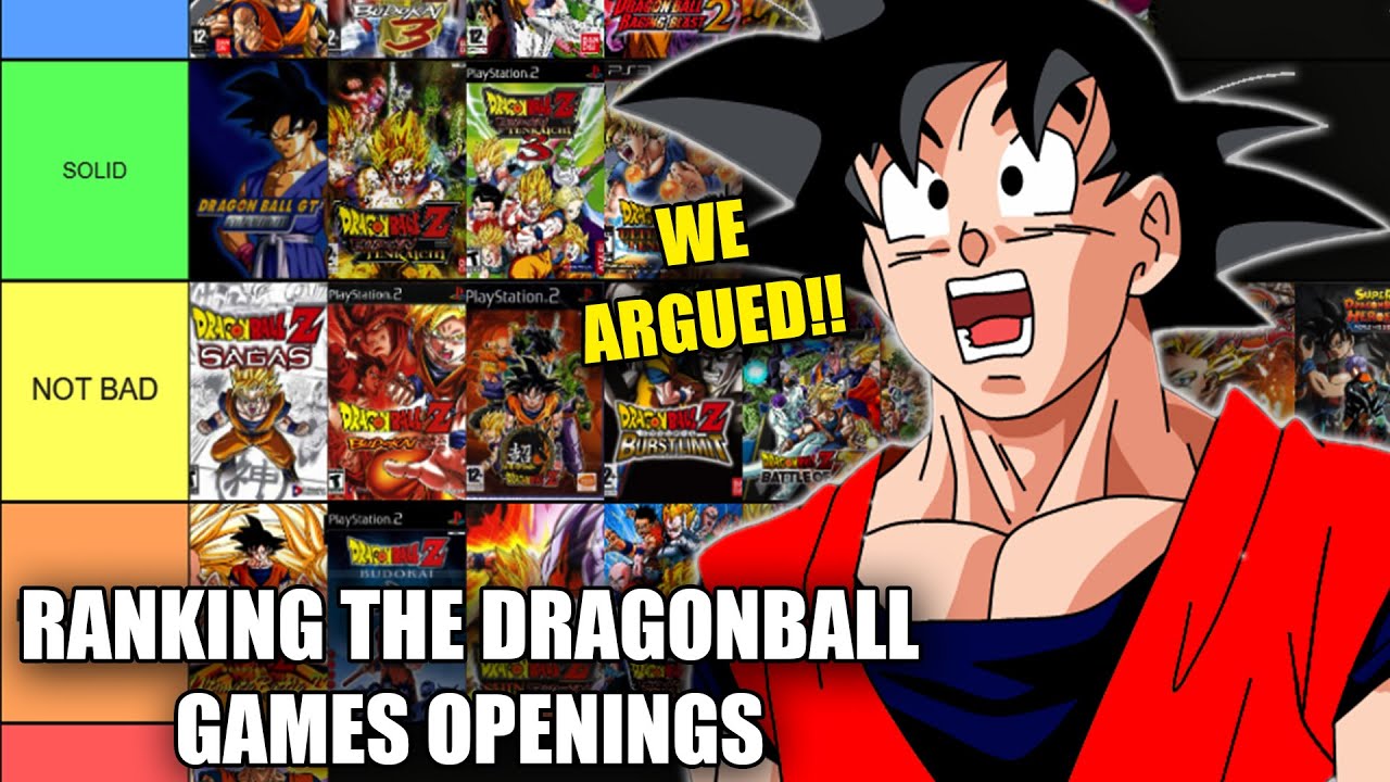 Ranking ALMOST Every Dragon Ball Game Opening | HUGE TIER LIST ...