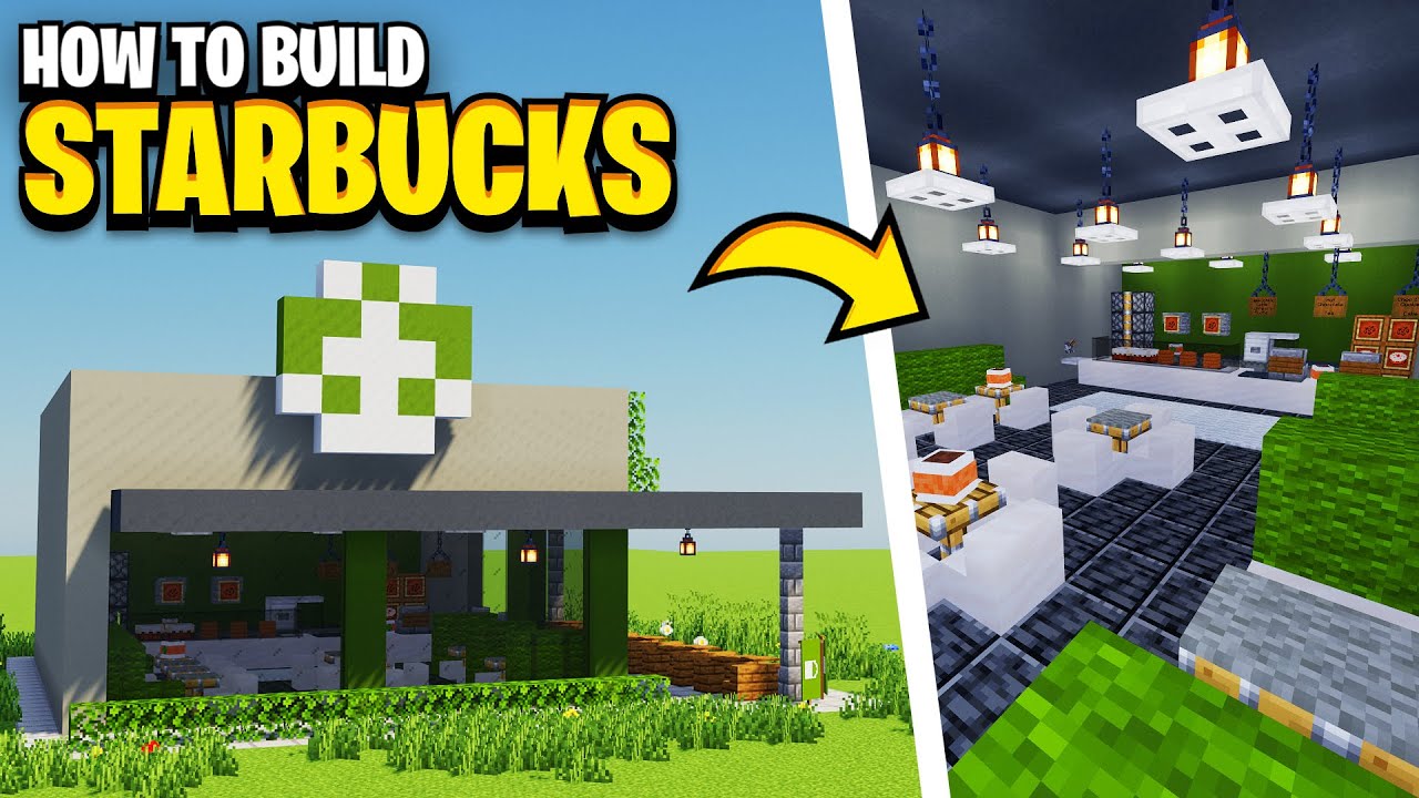 How To Build A STARBUCKS In Minecraft! - YouTube