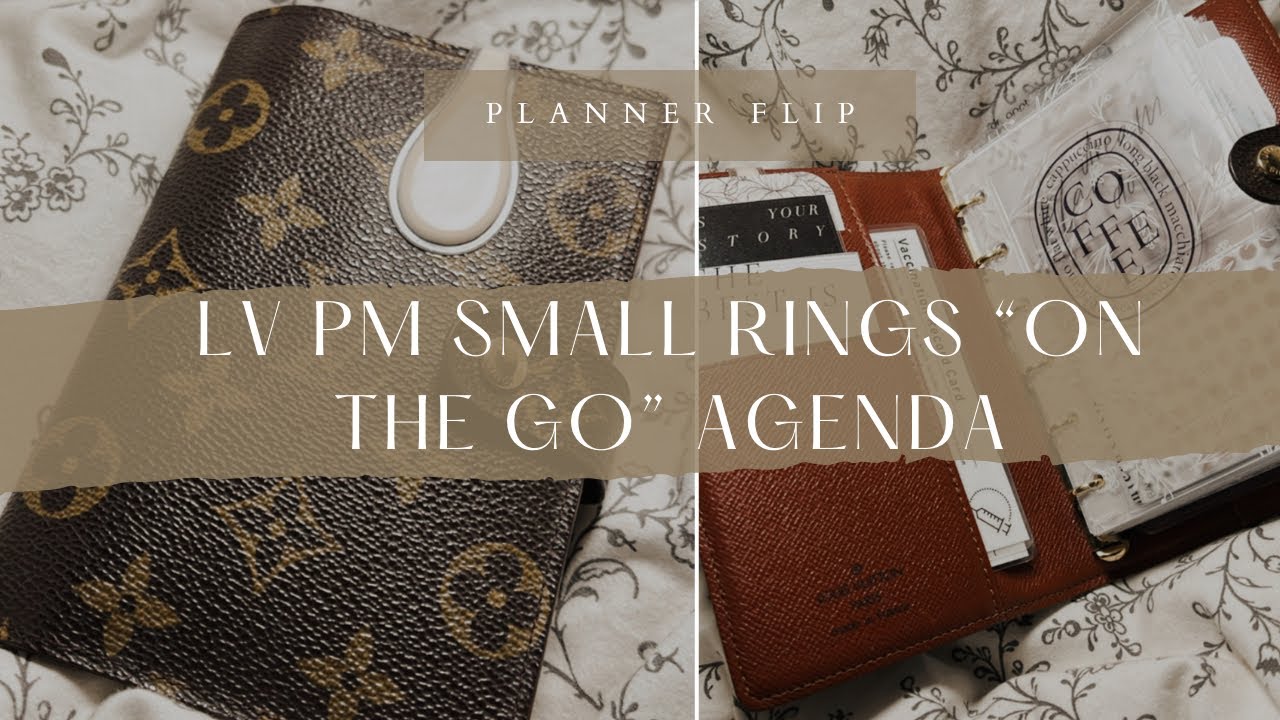 LV PM SMALL RINGS AGENDA SET-UP // on the go planner - YouTube
