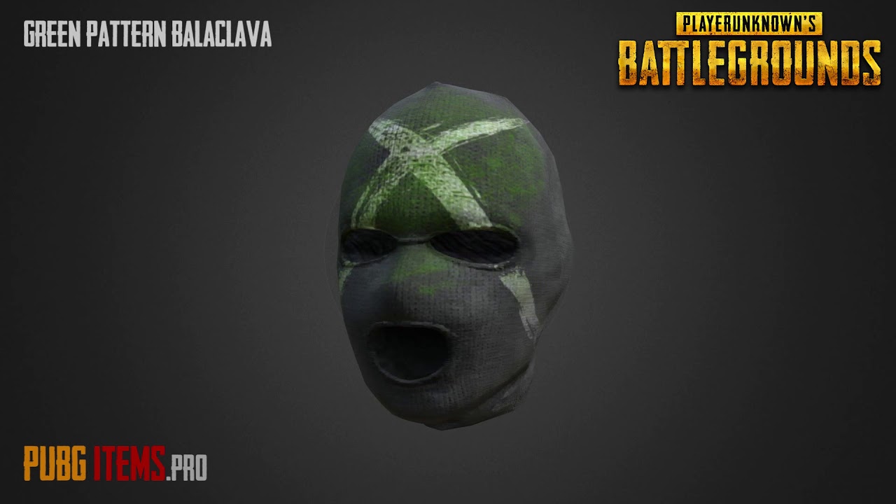 Green Pattern Balaclava | PUBG Item Showcase - YouTube