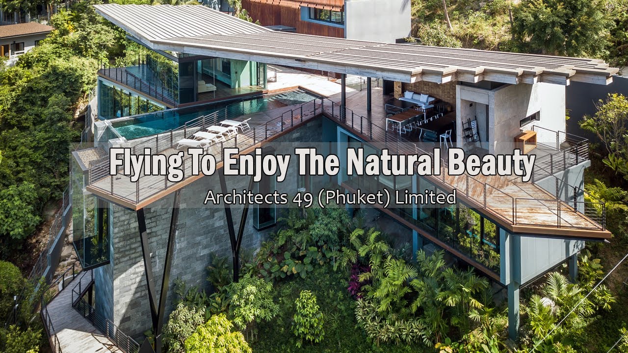 Floating House Design Above Steep Slope With Natural Element To Enjoy ...
