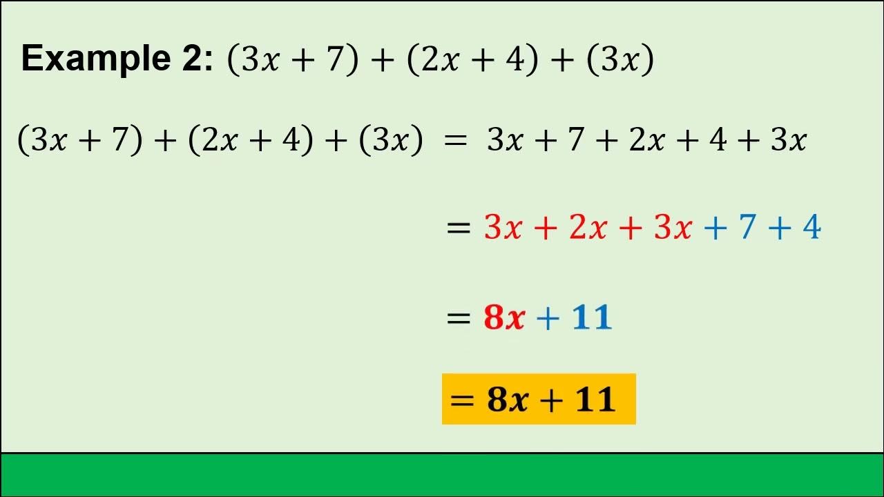 ADDITION OF POLYNOMIALS - YouTube