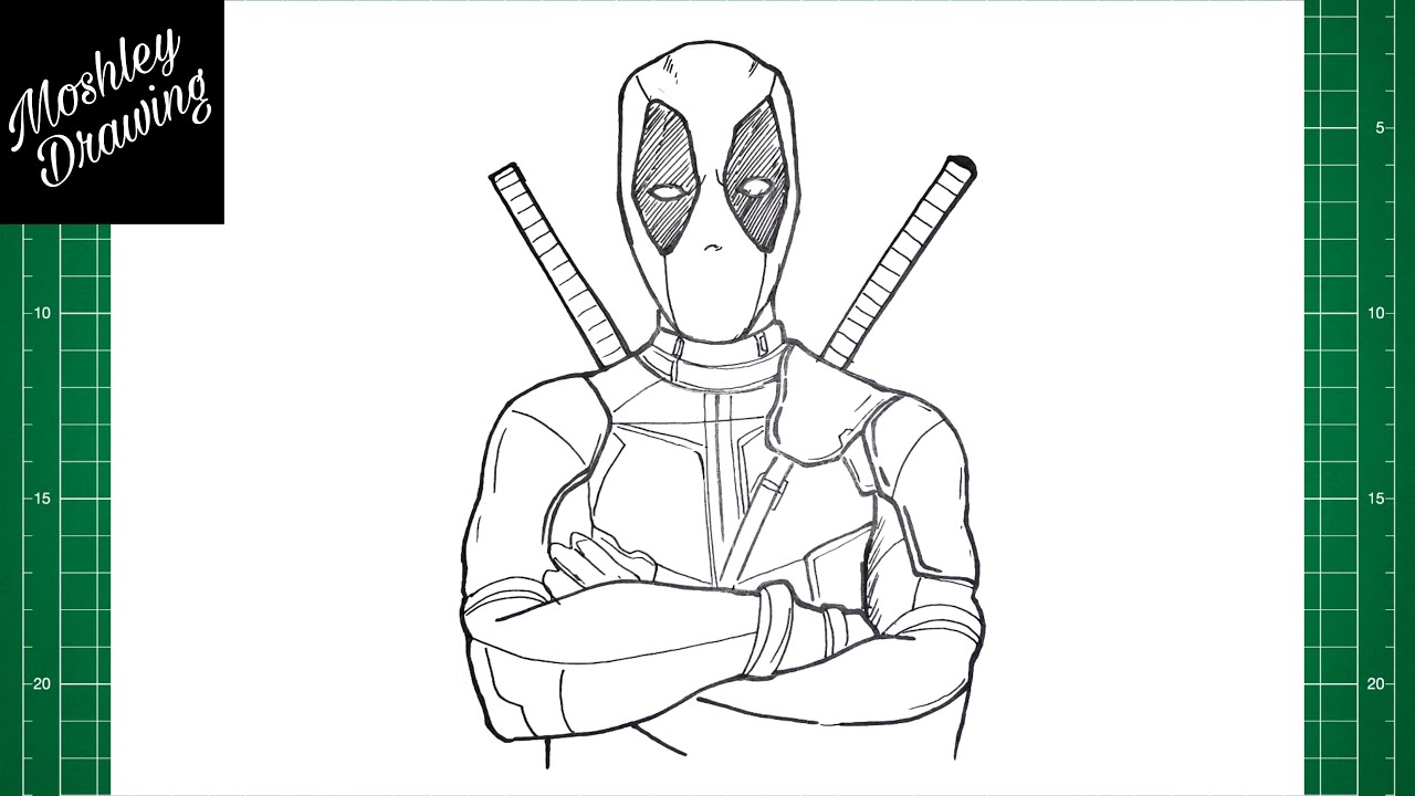 How to Draw Deadpool - Marvel Comics Characters - YouTube