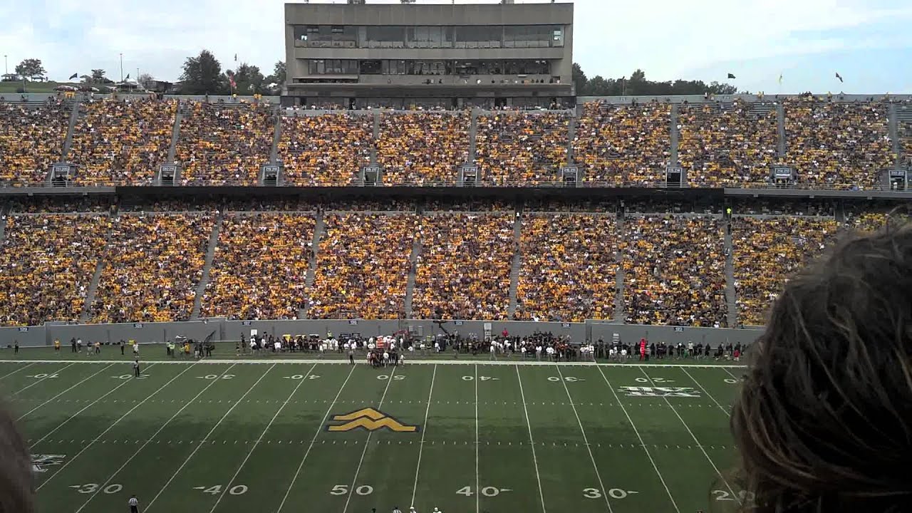 Let's go mountaineers chant at WVU football game - YouTube