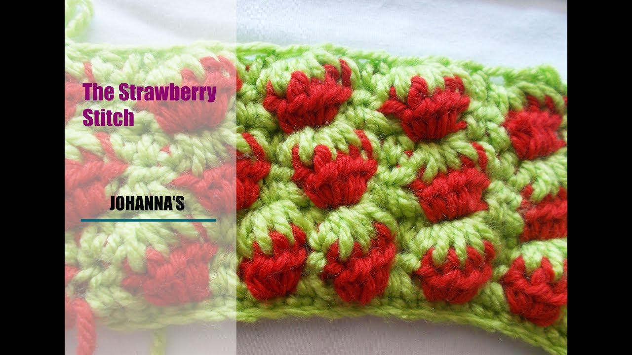 Crochet: The Strawberry Stitch - YouTube