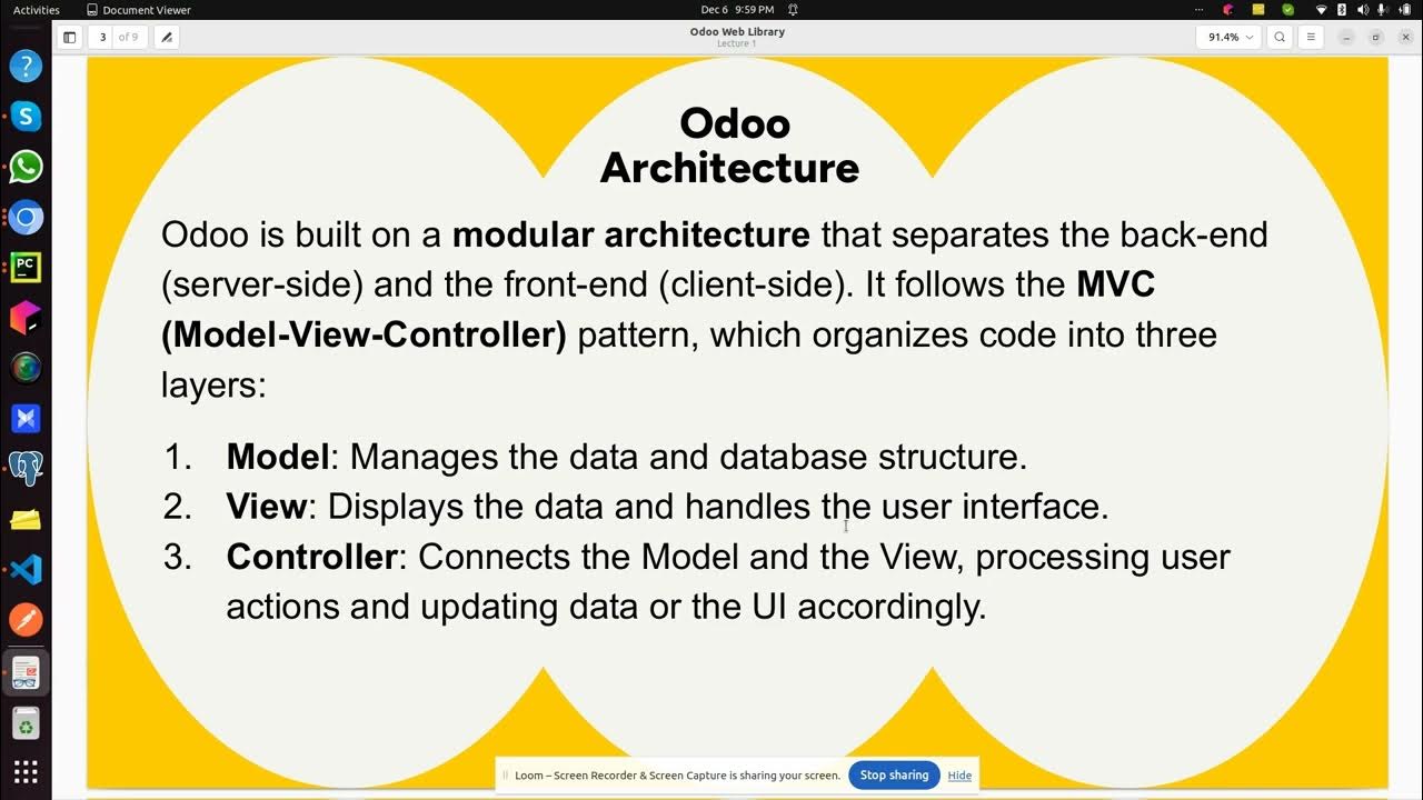 Odoo Web Library,Odoo Architecture - YouTube