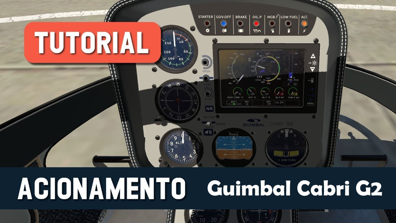 Tutorial | Acionamento Guimbal Cabri G2 - YouTube