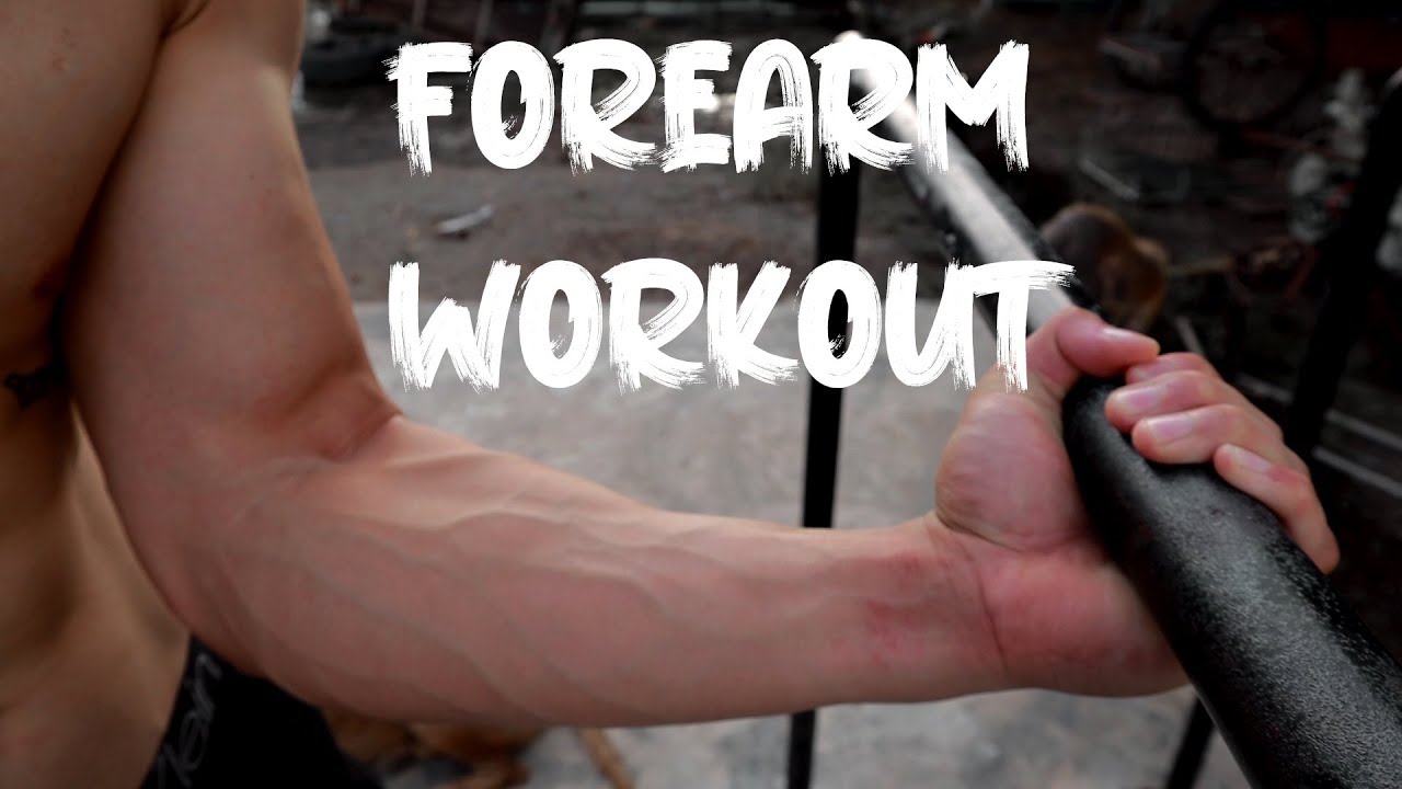 4 ท่าเล่นโฟร์อาร์ม Forearm ไม่ต้องมีดัมเบล [ Forearm workout ] - YouTube