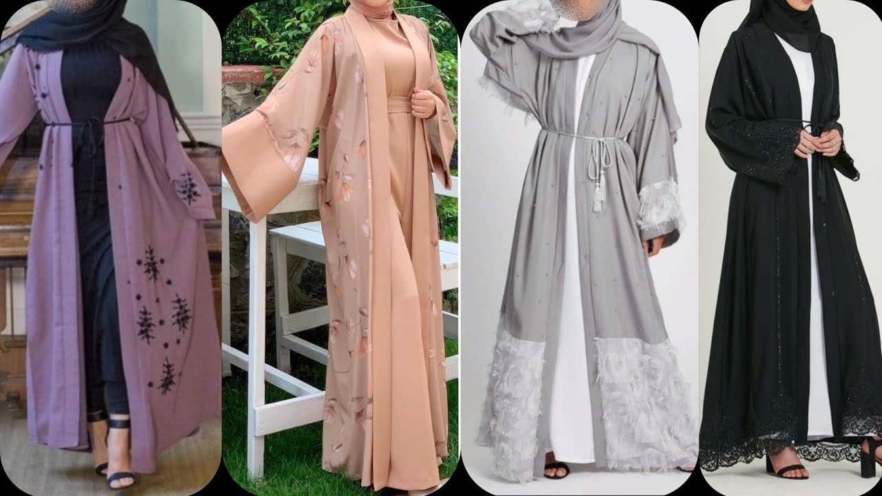 Latest Front Open Abaya Designs! - YouTube