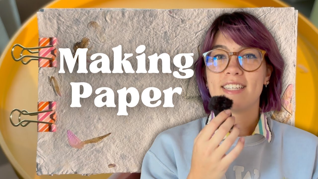 Making Paper for the first time! - YouTube