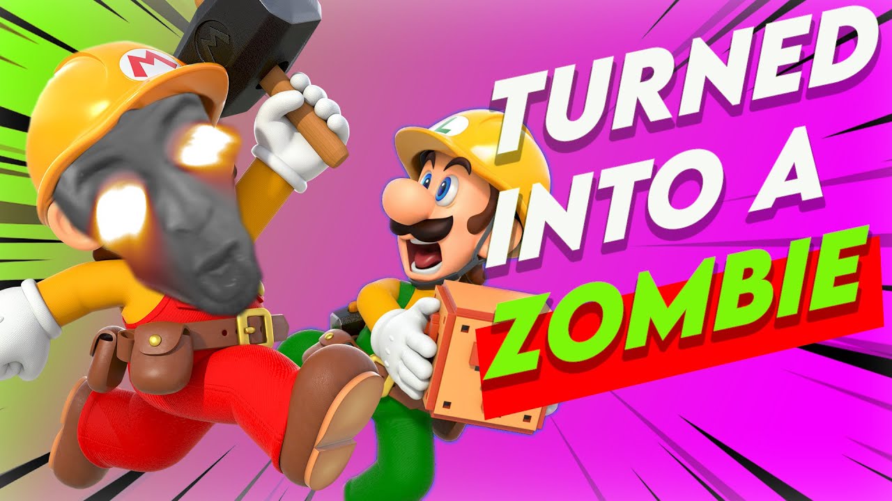 I TURNED INTO A ZOMBIE PLAYING SUPER MARIO MAKER 2!! [HARDEST LEVEL ...