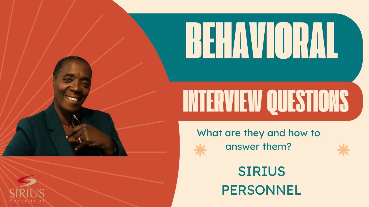 Behavioral interview questions. What are they and how to answer. - YouTube