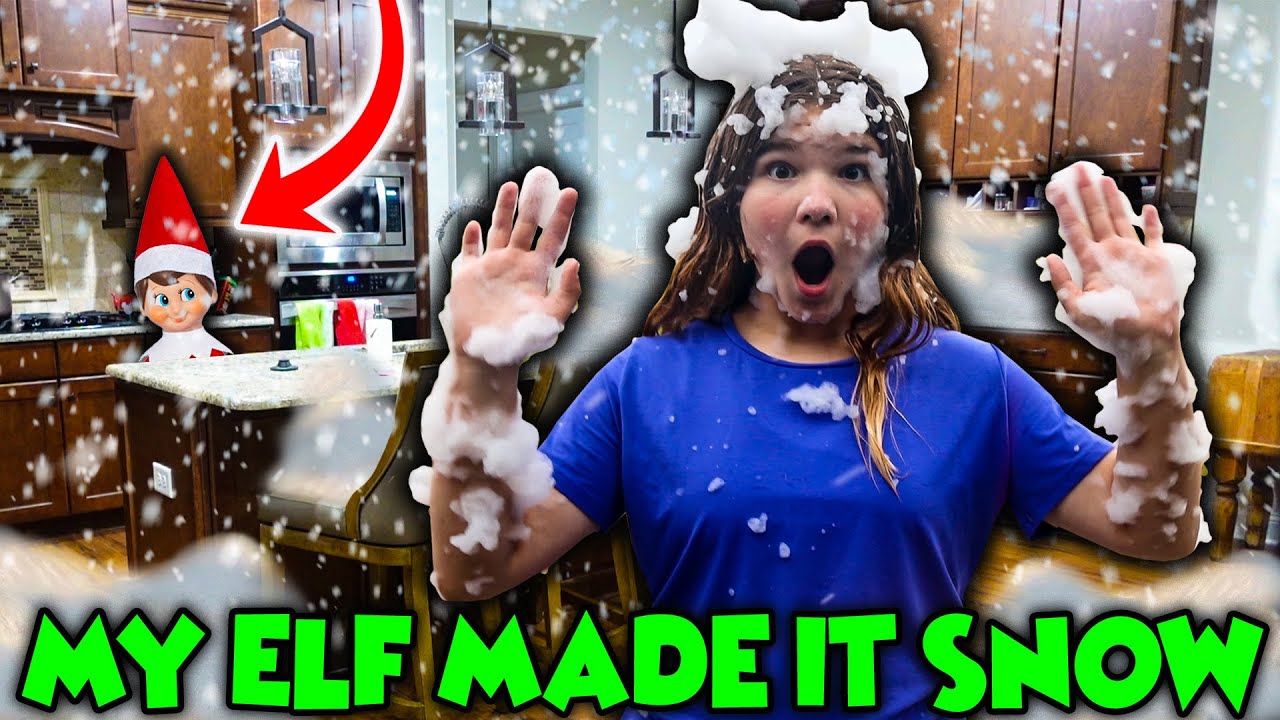 Elf On The Shelf Makes It Snow In The House! Mom Vs Teen Challenge ...