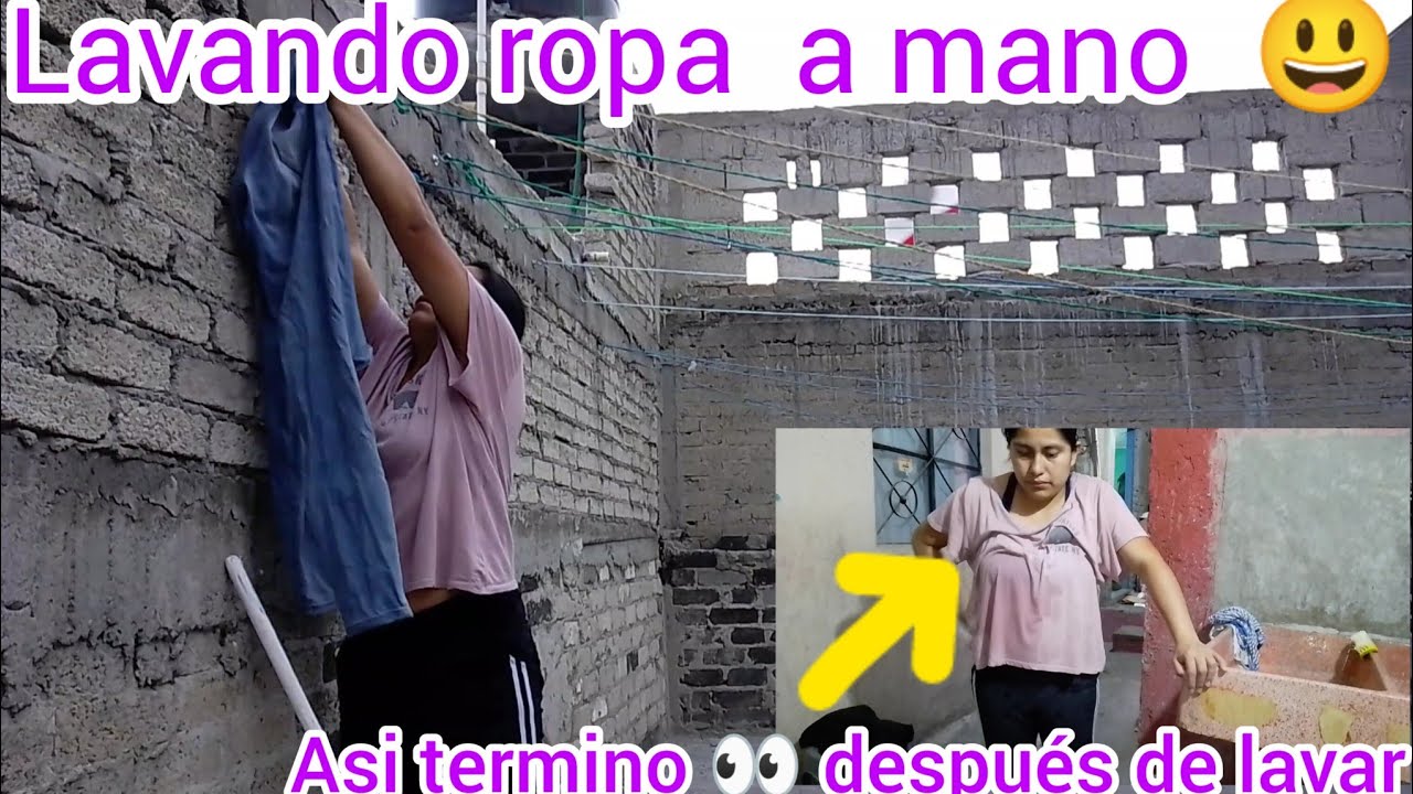 Lavando ropa a mano en México 🇲🇽🤩 así se hace #rutina #vidareal #vlog # ...