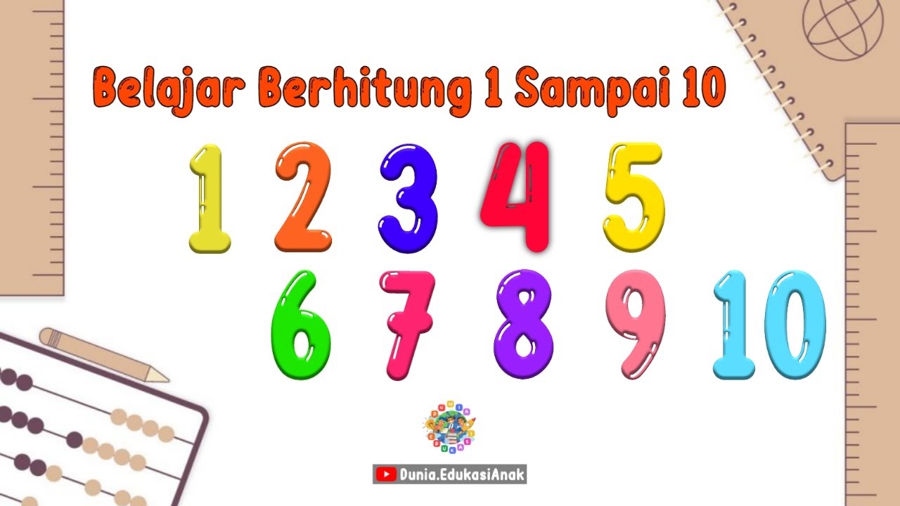 Belajar Berhitung Sambil Bermain - Belajar Berhitung 1 Sampai 10 Untuk Anak Usia Dini - YouTube