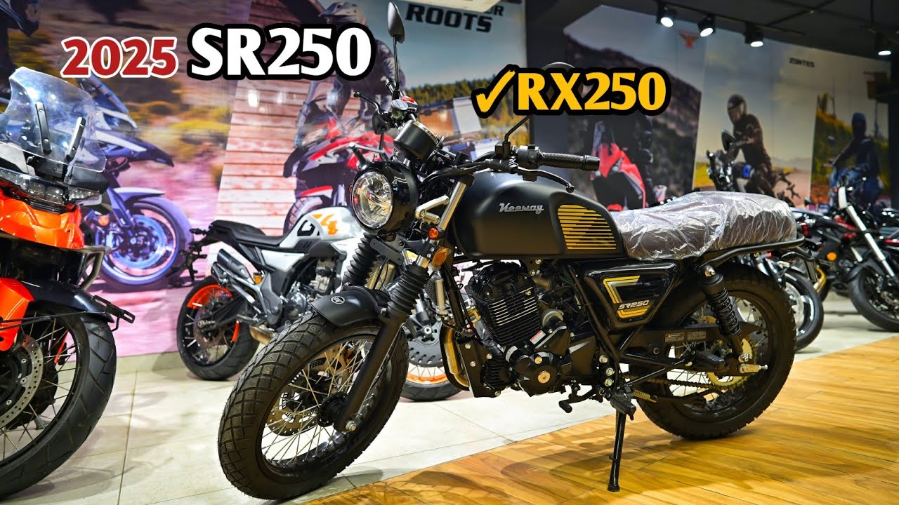 Keeway Sr250 2025 Black Colour Edition Detailed Review - YouTube