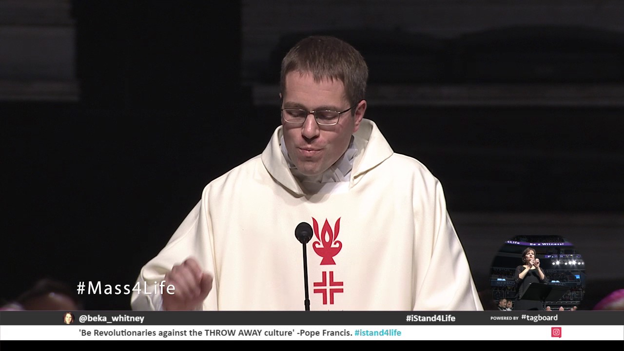 Youth Rally and Mass for Life Homily | Fr. Conrad Murphy | Verizon ...