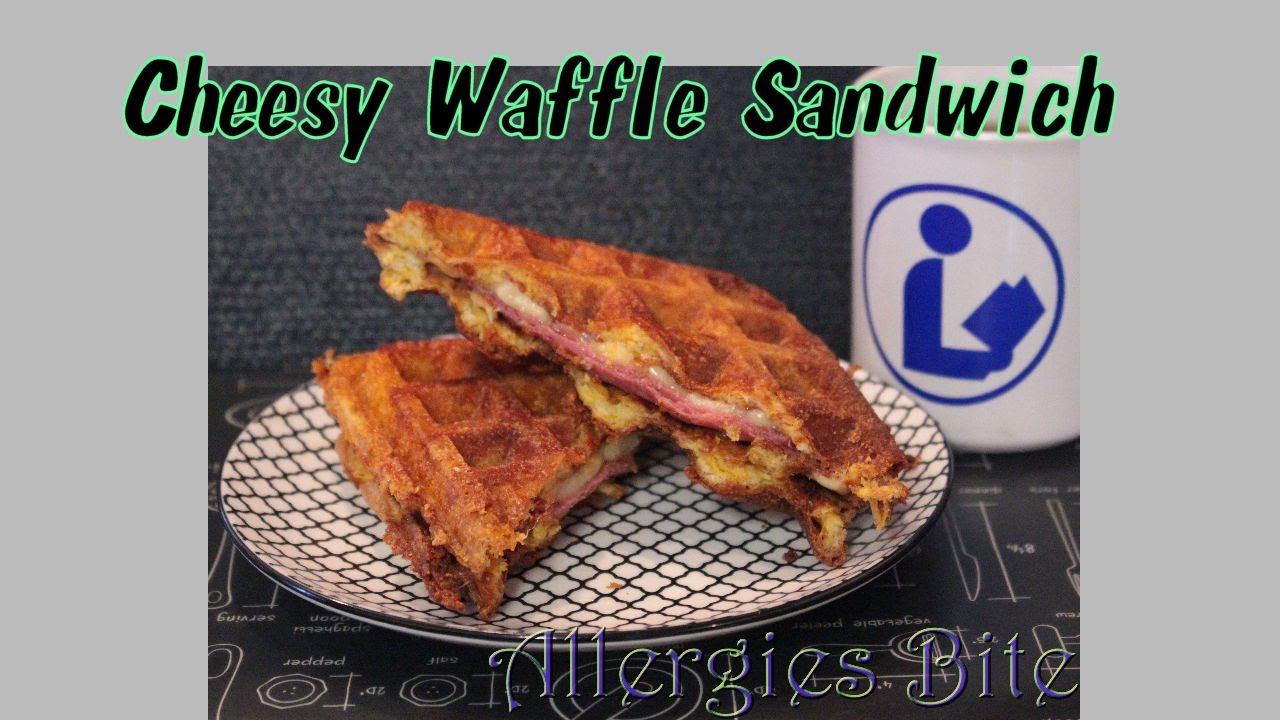 Cheesy Waffle Sandwich - YouTube
