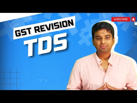 CA INTER - SECTION 51 - TDS UNDER GST - YouTube