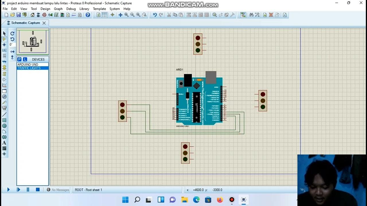 Membuat Rangkaian dan Program Arduino di Proteus || Rangkaian Traffic Light 4 arah - YouTube