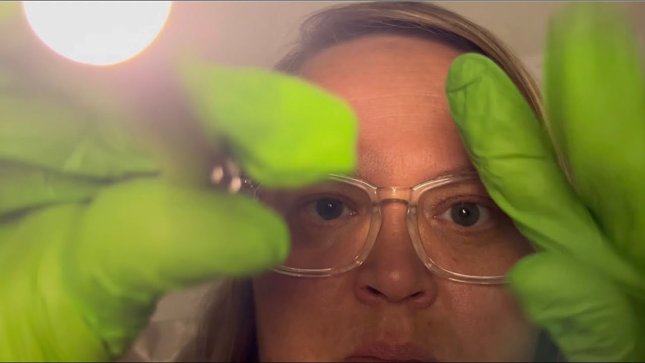 Detailed VERY TINGLY Eye Exam | Light & Visual Triggers | ASMR EYE ...