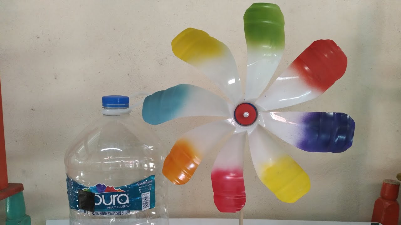 tutorial, Video 1 molinillo hecho con botella de agua de 10 litros ...